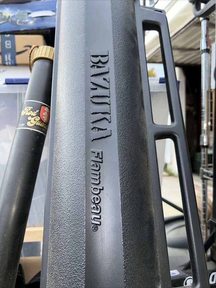 Flambeau Bazuka Portable Fishing Rod Travel Storage Tube Case 63"- 86 ...