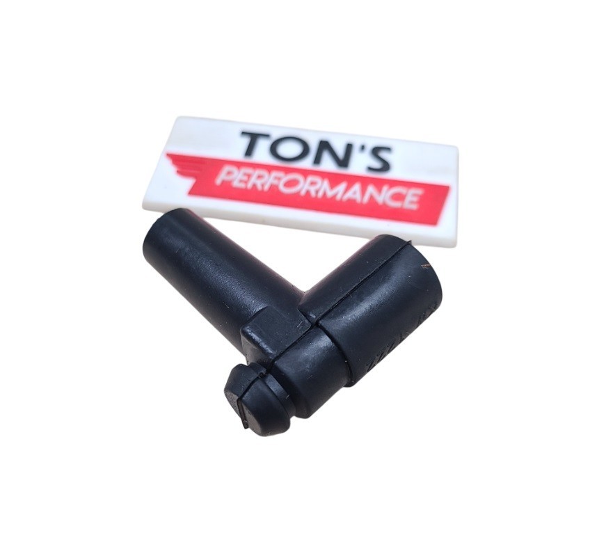 Ton's 90* Angled 8mm Orange Spark Plug Wires Universal Chevy GM HEI ...