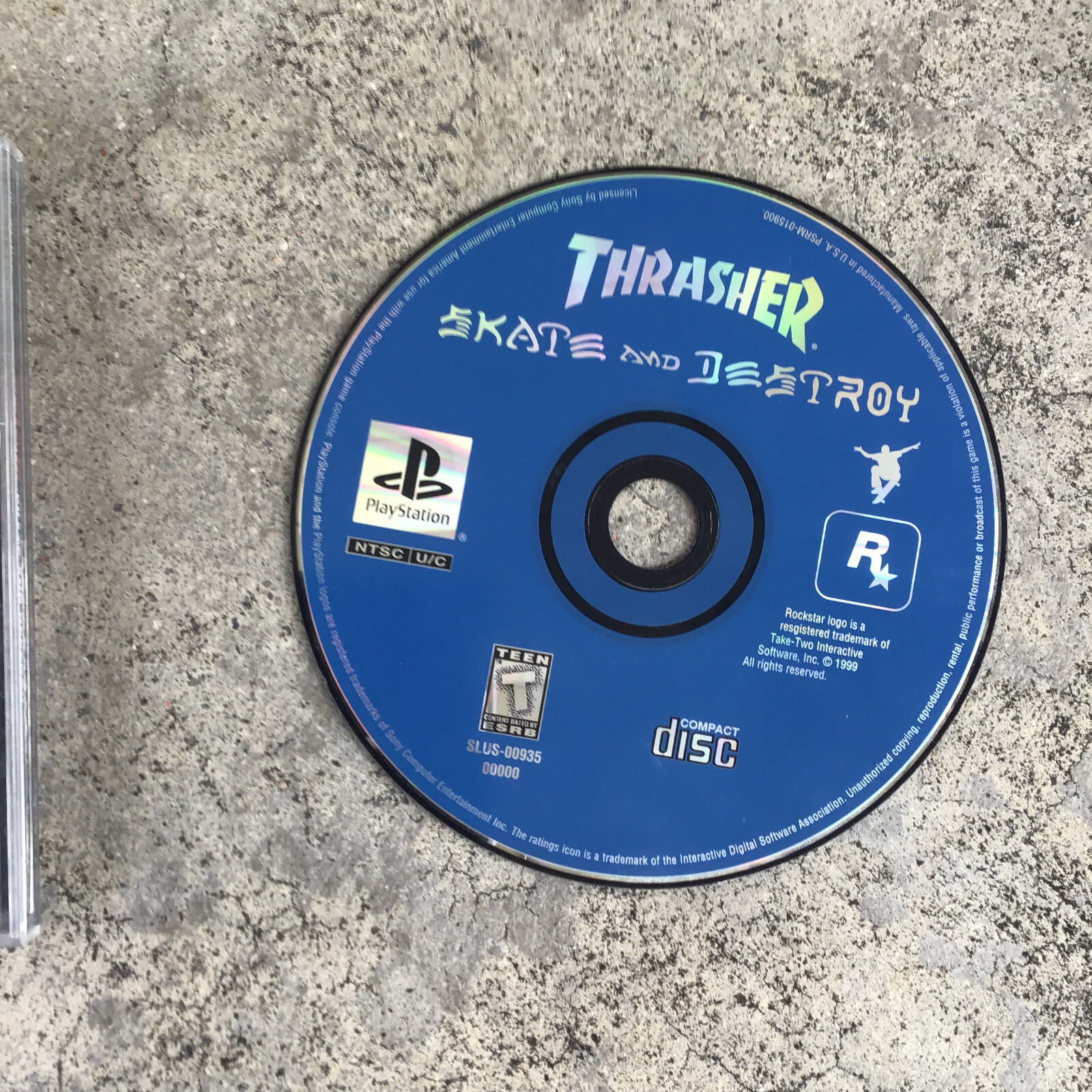Thrasher Skate Destroy Sony PlayStation PS1 Complete Manual Case Disc ...