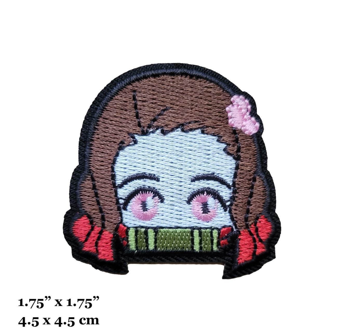 Demon Slayer Kimetsu no Yaiba Nezuko Kamado Face Embroidered Iron On ...