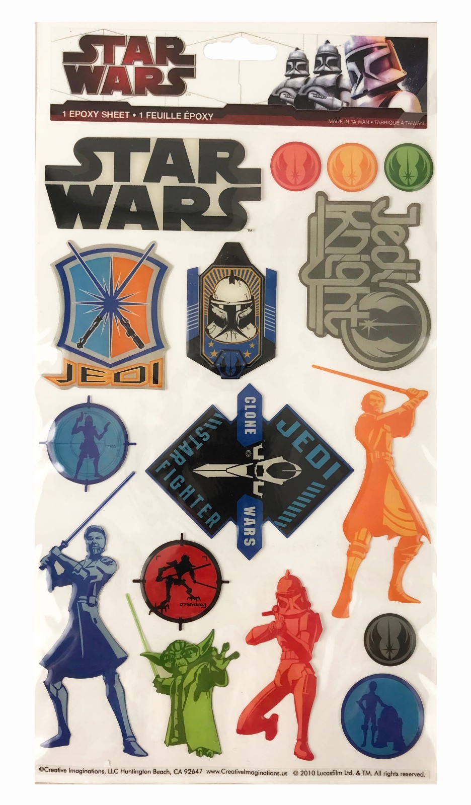 Creative Imaginations - Star Wars Epoxy Stickers - (2 Pack) - Birthday ...