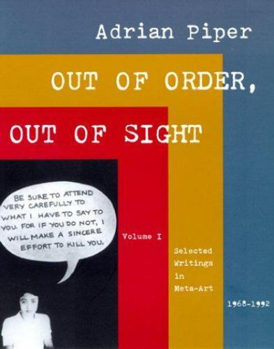 Writing Art Ser.: Out of Order, Out of Sight Vol. 1 : Selected Writings ...