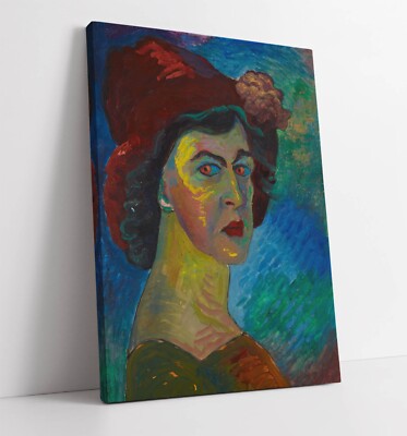 MARIANNE VON WEREFKIN, SELF PORTRAIT -CANVAS WALL ARTWORK PIC PRINT ...
