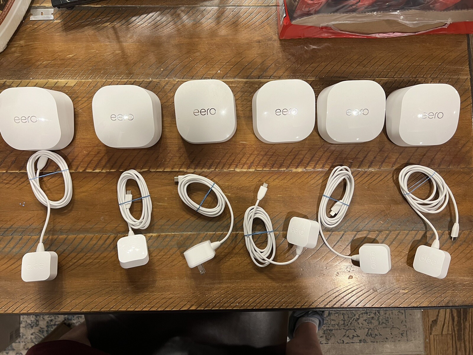 eero 6+ Plus 6 PACK mesh Wi-Fi router 1.0 Gbps Ethernet Coverage 4500 ...