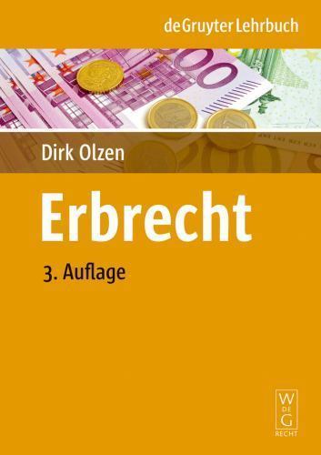 De Gruyter Lehrbuch Ser.: Erbrecht by Dirk Olzen (2009, Hardcover) for ...