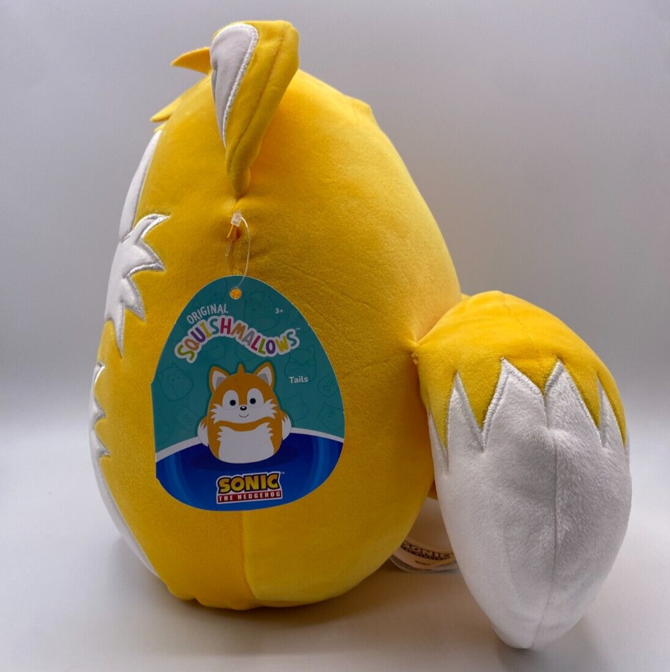Squishmallow Kellytoy Plush Sonic the Hedgehog Tails 10" Inch NWT NEW ...