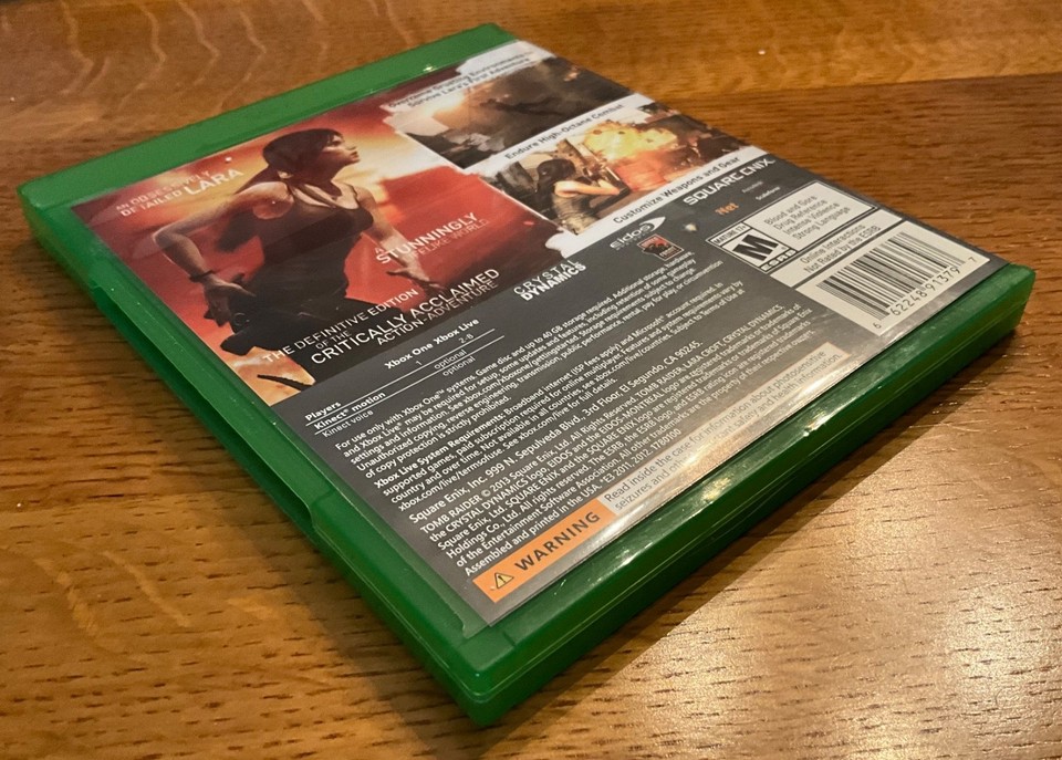 TOMB RAIDER Definitive Edition Xbox One Original Case OPENED UNPLAYED ...