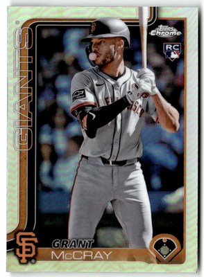 2025 Topps Chrome MLB N. 116 Grant McCray Rookie Refractor | eBay