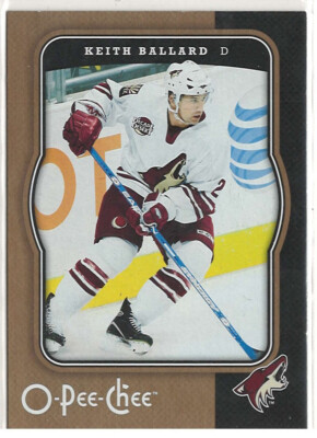 2007-08 O-Pee-Chee OPC #382 Keith Ballard Arizona Coyotes | eBay