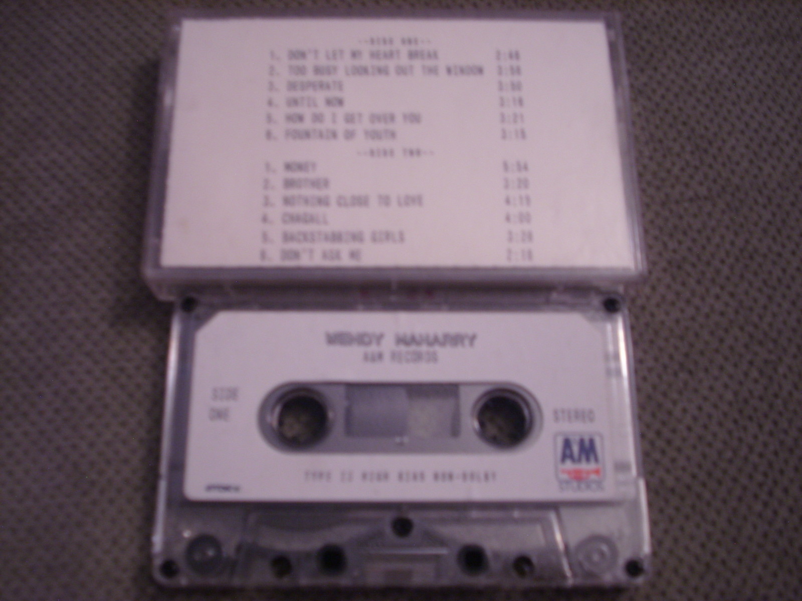 RARE PROMO Wendy MaHarry CASSETTE TAPE Fountain Of Youth OBVIOUS Dwight ...