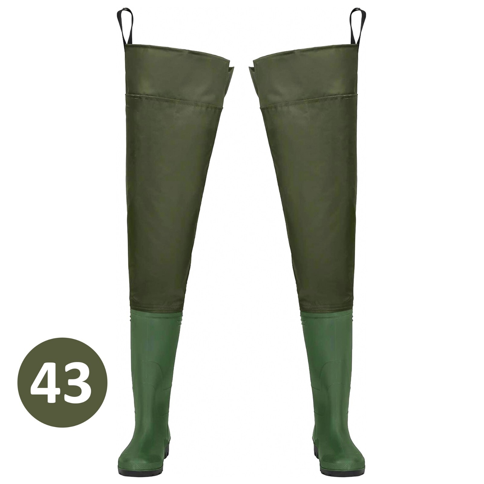 Nylon Thigh Hip Waders Waterproof Fly Coarse Fishing Muck Wader Thigh Boots | eBay