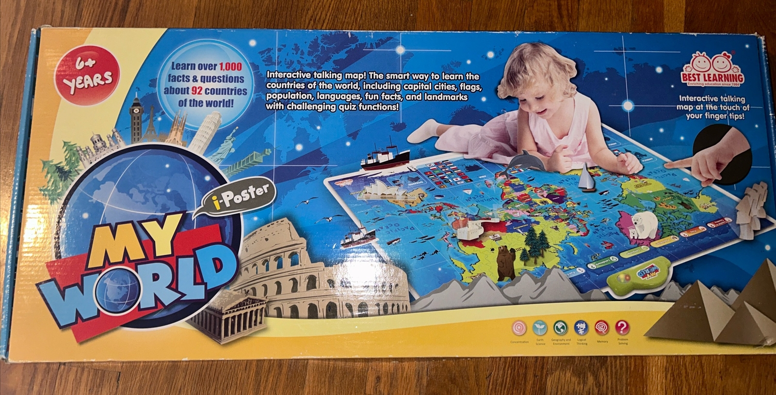 My World Interactive Map Educational Talking Toy for Kids of Ages 5 to ...
