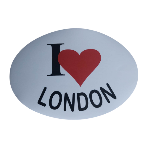 1x I Love London Themed Car Sticker Bumper Window City London Heart ...