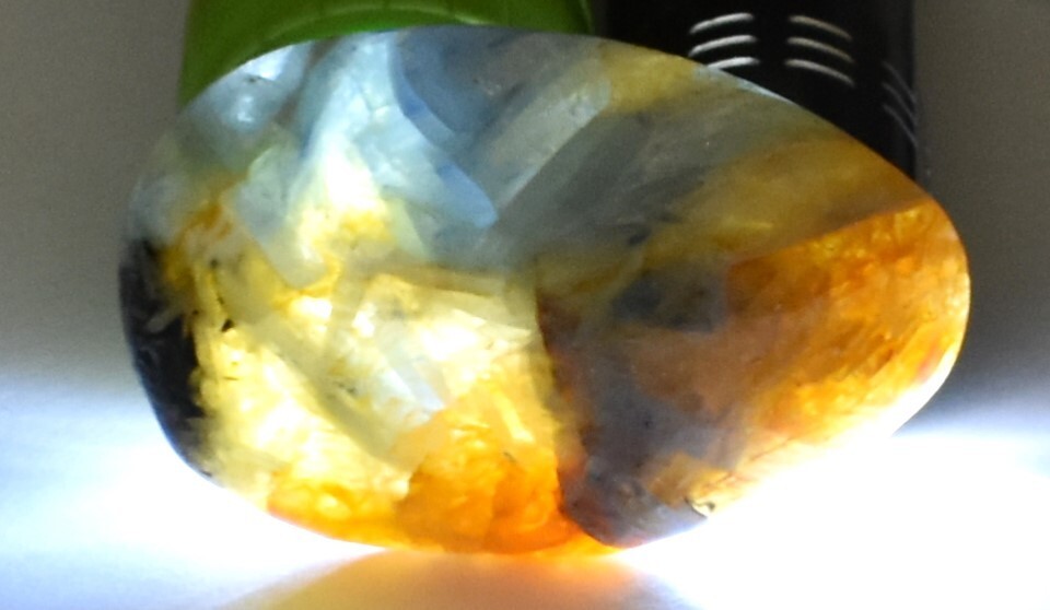 Kyanite Blue & Gold Crystal Rare from North Carolina Hand Carved ...