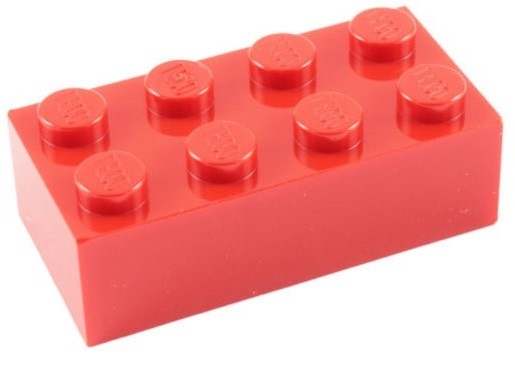 ☀️NEW! Lego 2x4 Bricks 200 Count, 5 Assorted Colors RED Orange Yellow ...