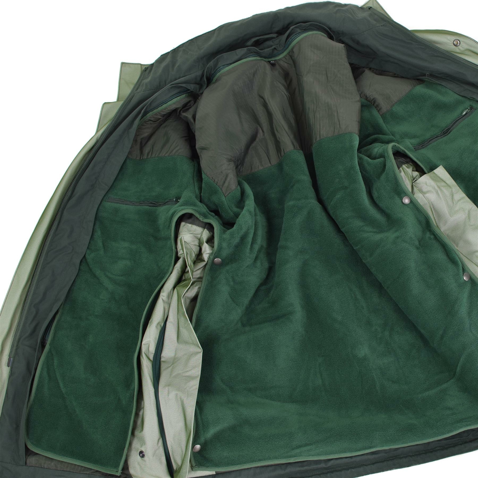 Genuine German police jacket GoreTex green waterproof BGS parka Border ...