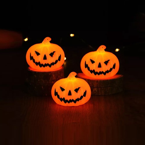 3Pcs Halloween Pumpkin LED Night Lights Haunted House Horror Prop Party ...