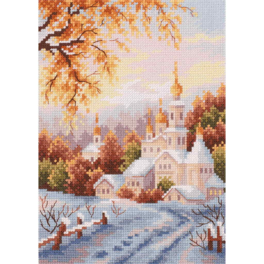 Magic Needle Zweigart Edition counted cross stitch kit "Snow Monastery ...