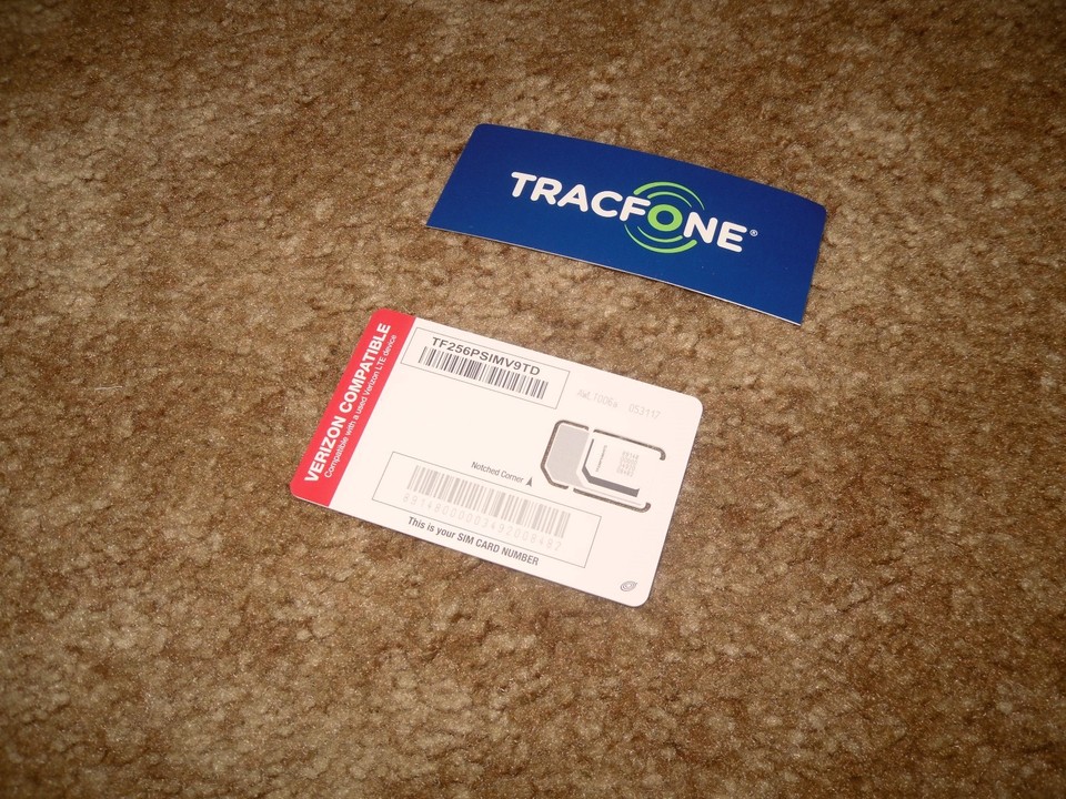 Standard, Nano or Micro SIM CARD For use with VERIZON Compatible Phones ...