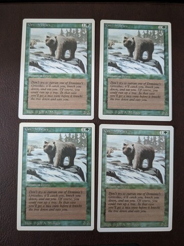 4X GRIZZLY BEARS - Magic The Gathering MTG Collectible Card game | eBay