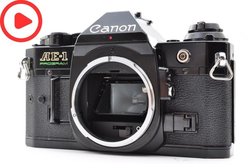 Canon AE-1 Program AE-1 P 35mm SLR Film Camera Black Body From JAPAN ...