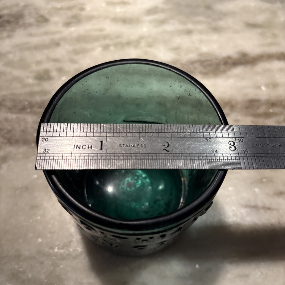 C. Dithmar & Co. Antique Bottle Glass 1850’s Beautiful Emerald Green ...