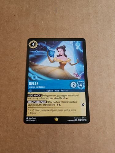 Belle Strange but Special 142/204 Legendary NON-FOIL Disney Lorcana NM ...