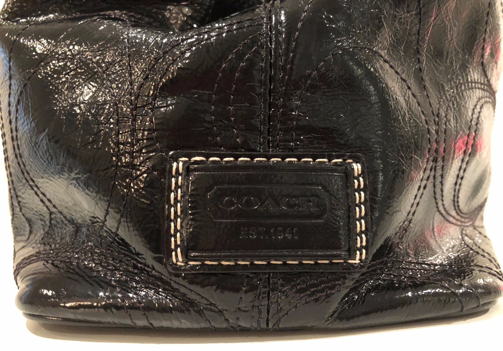 COACH Black Patent Leather F15658 Handbag | eBay