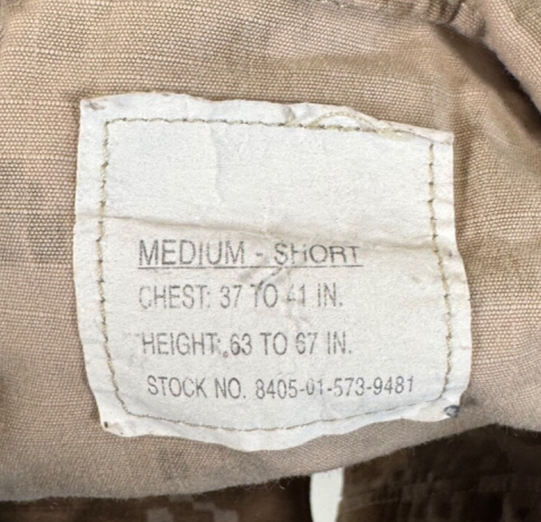 US Navy NWU Type II AOR1 Desert Uniform Shirt Blouse Medium Short | eBay