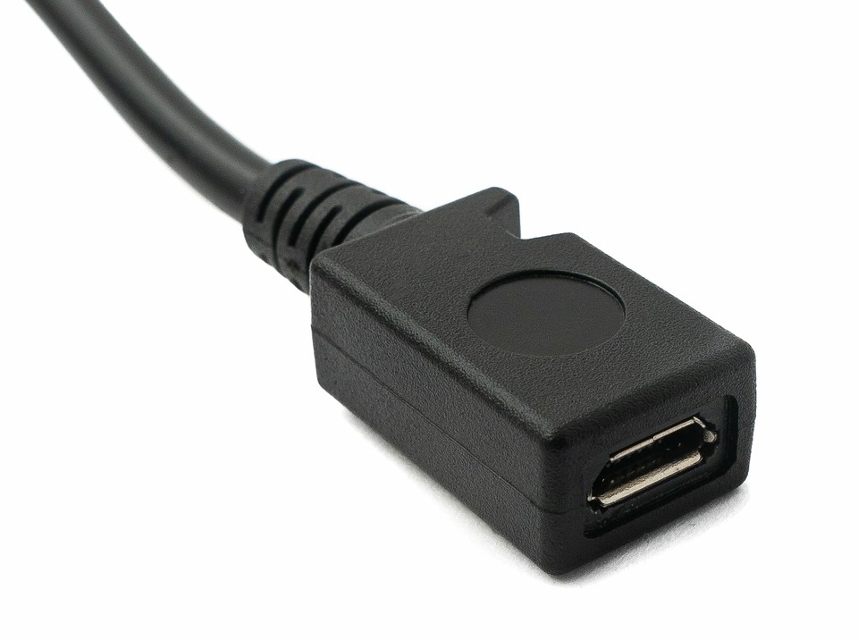 USB 2.0 Cable 27 cm Micro B Female to Female Adapter in Black | eBay