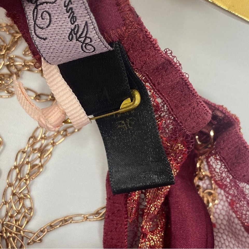 Agent Provocateur Inka SOIREE Red Gold Suspender AP4 Large NWT $990 | eBay