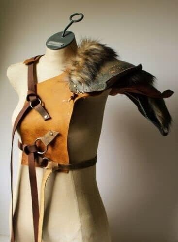 Medieval Renaissance Leather Shoulder for Women Armor Spaulder | eBay