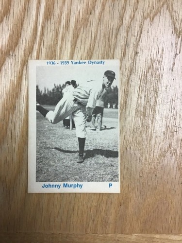 1975 TCMA Johnny Murphy New York Yankees Card | eBay