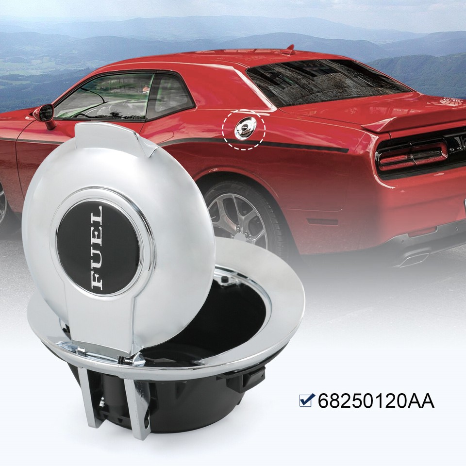 Fuel Tank Filler Cover Door Gas Tank Cap Fits Dodge Challenger 2008-19 ...