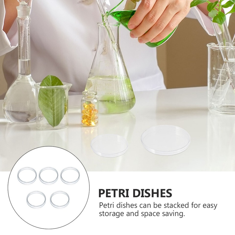 5 Pcs Petri Dish Small Laboratory Dishes School Cell Culture | eBay