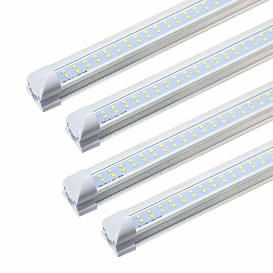 T8 LED Tube Light Bulbs 2FT 4FT 6FT 8FT Integrated LED Shop Light ...