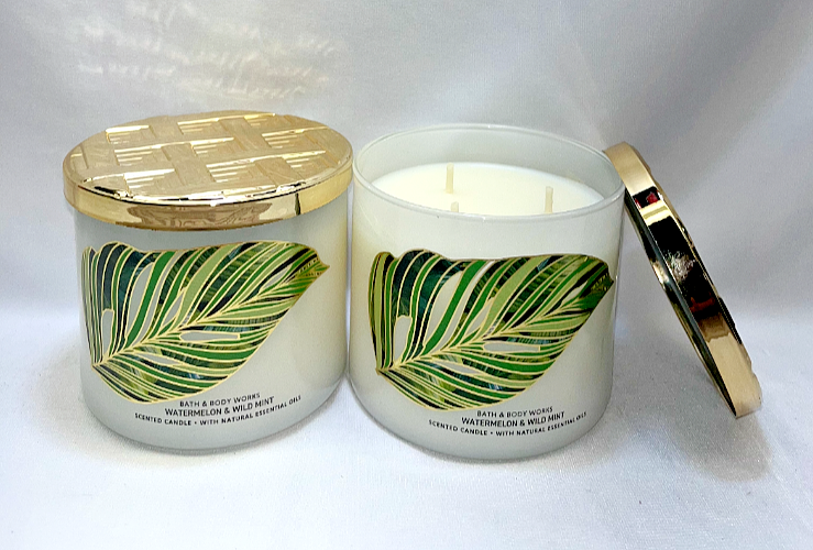 2 Watermelon & Wild Mint Bath & Body Works Scented Candle 14.5 oz | eBay