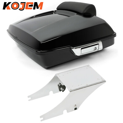 5.5'' Vivid Black Razor Tour Pack Trunk Mount Rack For Harley Softail ...
