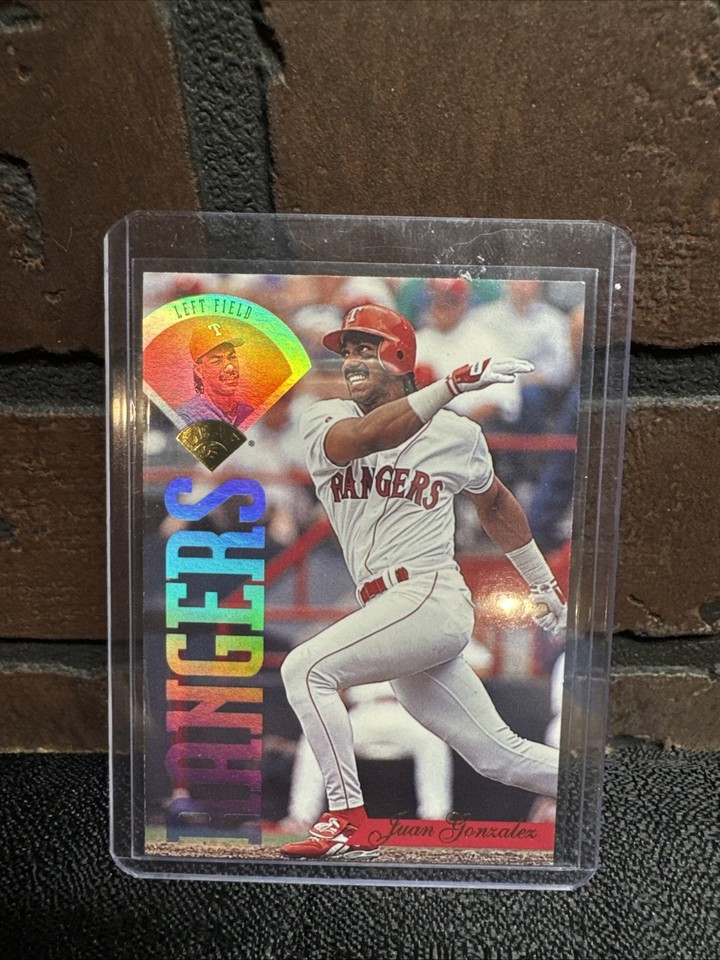 1995 Leaf JUAN GONZALEZ IP Signed Autograph #202 Texas Rangers | eBay