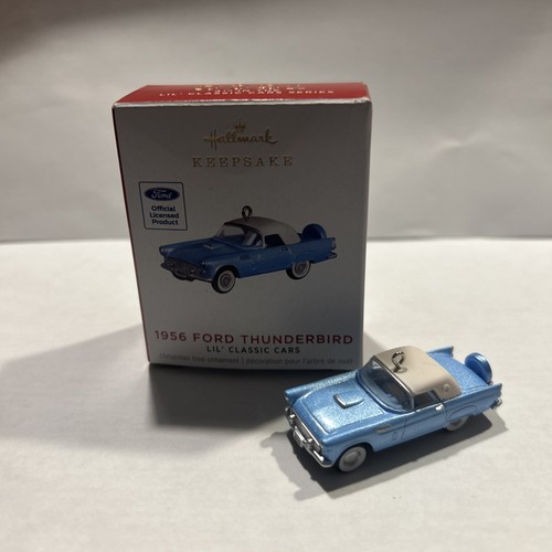 2021 Hallmark Ornament 1956 Blue Ford Thunderbird 4th Lil' Classic Cars ...