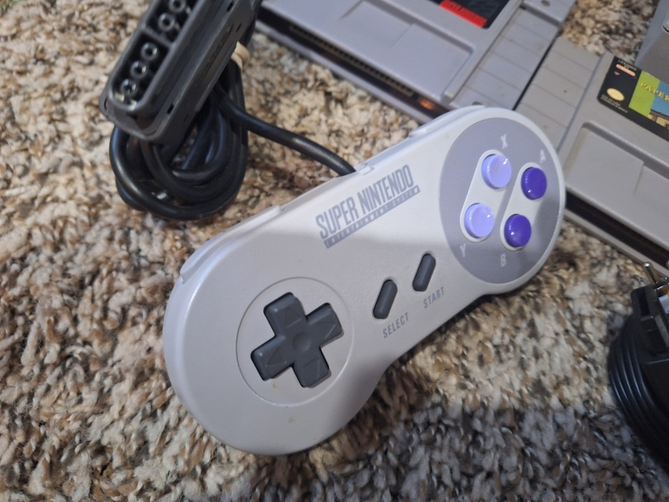 Super Nintendo SNES Console With Controller With 8 Games Tested Working ...