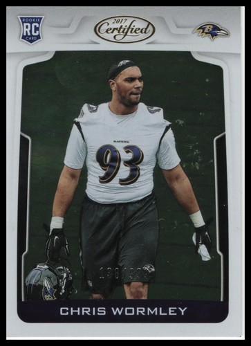 2017 Panini Certified Chris Wormley Rookie /999 #193 Baltimore Ravens ...