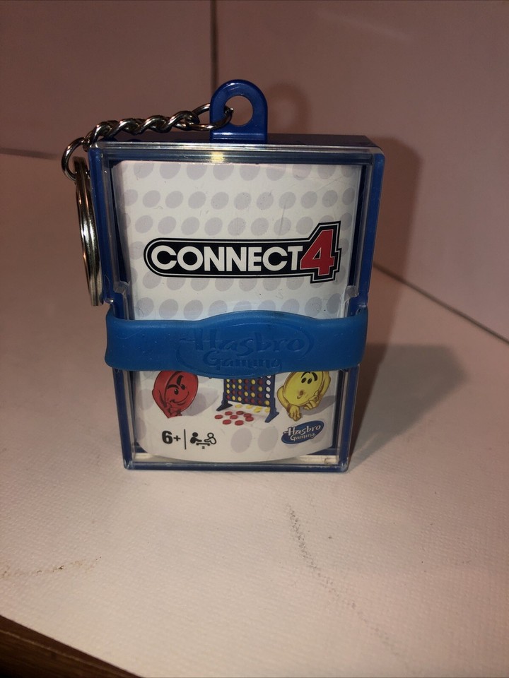 Hasbro Gaming Connect 4 Keychain Game Mini Original Gameplay Full Size ...
