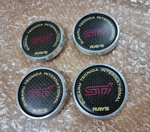 JDM Rays STI carbon center caps VOLK RACING WHEEL CENTER CAP RE30 CE28 ...