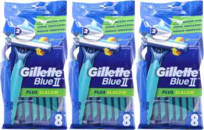 Gillette Blue 2 Plus Disposables 8 Pack X 3 | eBay UK
