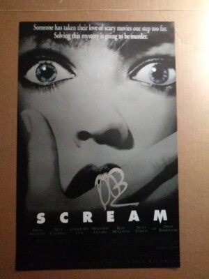 Drew Barrymore Hand Signed Scream Poster | eBay