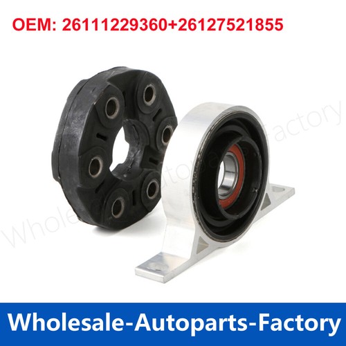 Set of Driveshaft Flex Disc Center Support Bearing For BMW X5 X6 E46 ...