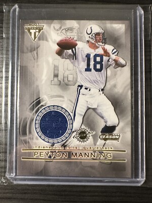 Peyton Manning 2001 Game Worn Jersey card | eBay