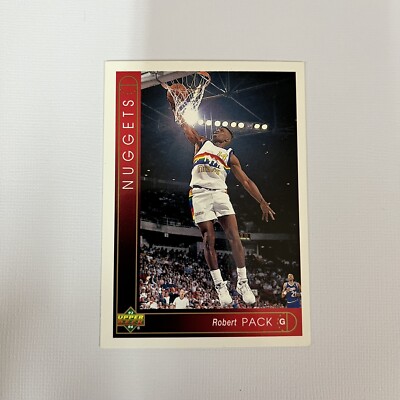 Robert Pack Denver Nuggets Basketball Card 93-94 Upper Deck #118 Mint ...