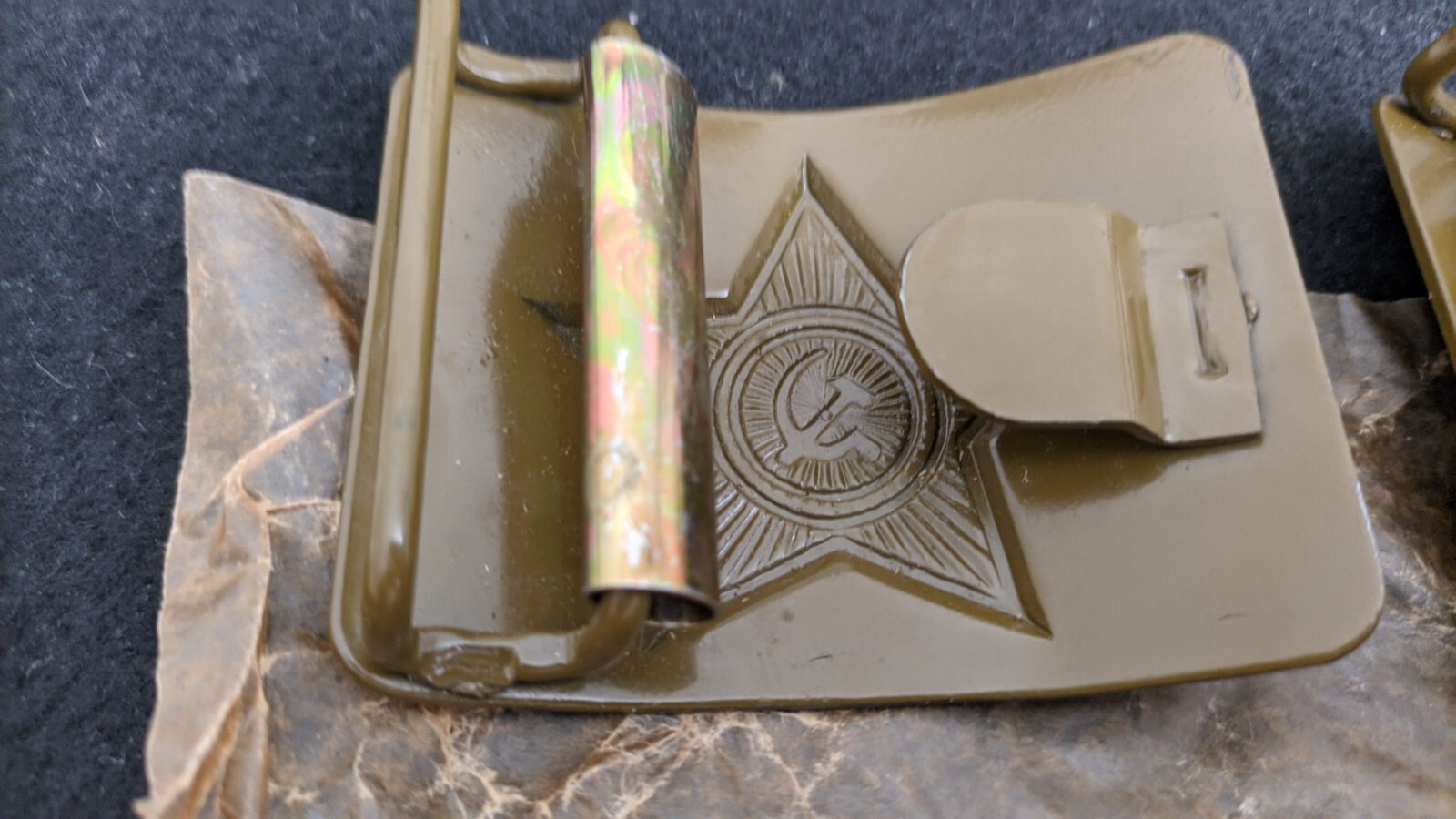 Set Belt Soldier and Navy buckle military USSR army volumetric hook ...